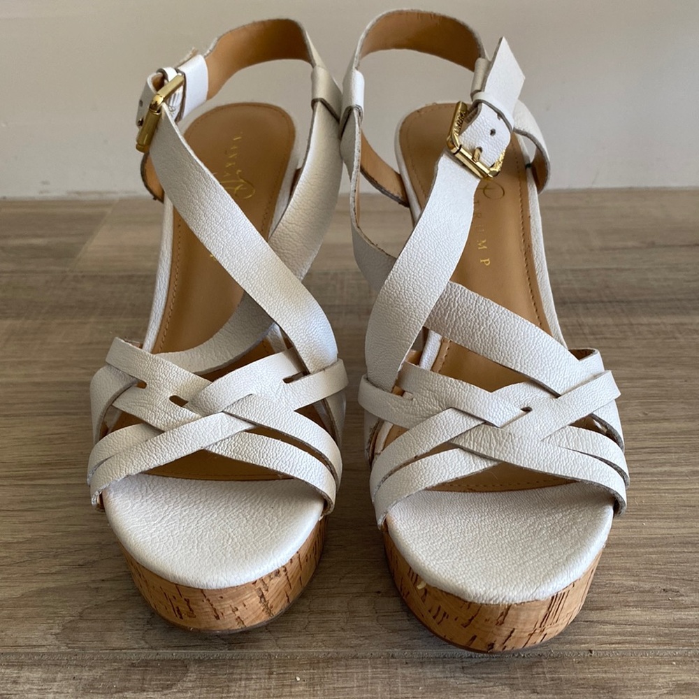 New Ivanka Trump Cork Platform Sandals Size 10 - Gem